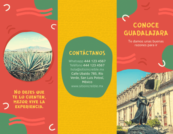Ejemplos de trípticos gratuitos y editables 【Descargar】