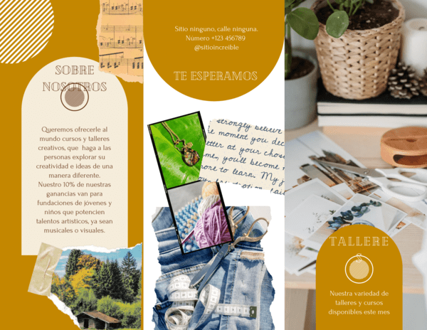 Ejemplos de trípticos gratuitos y editables 【Descargar】