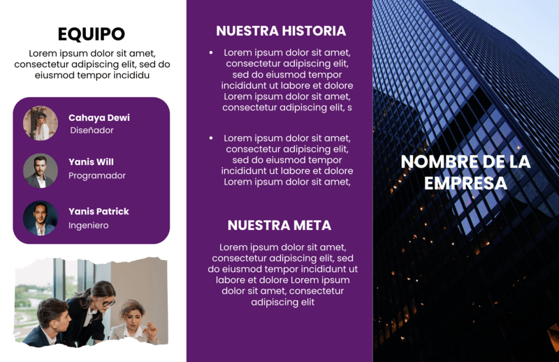 Ideas de trípticos 【Plantillas Gratis】