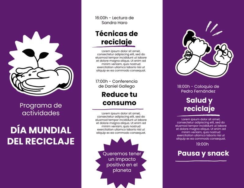 Ideas de trípticos 【Plantillas Gratis】