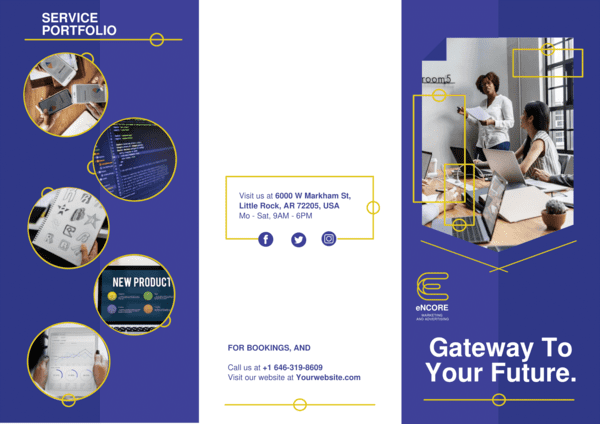 Plantillas de trípticos gratuitas y editables 【Descargar】