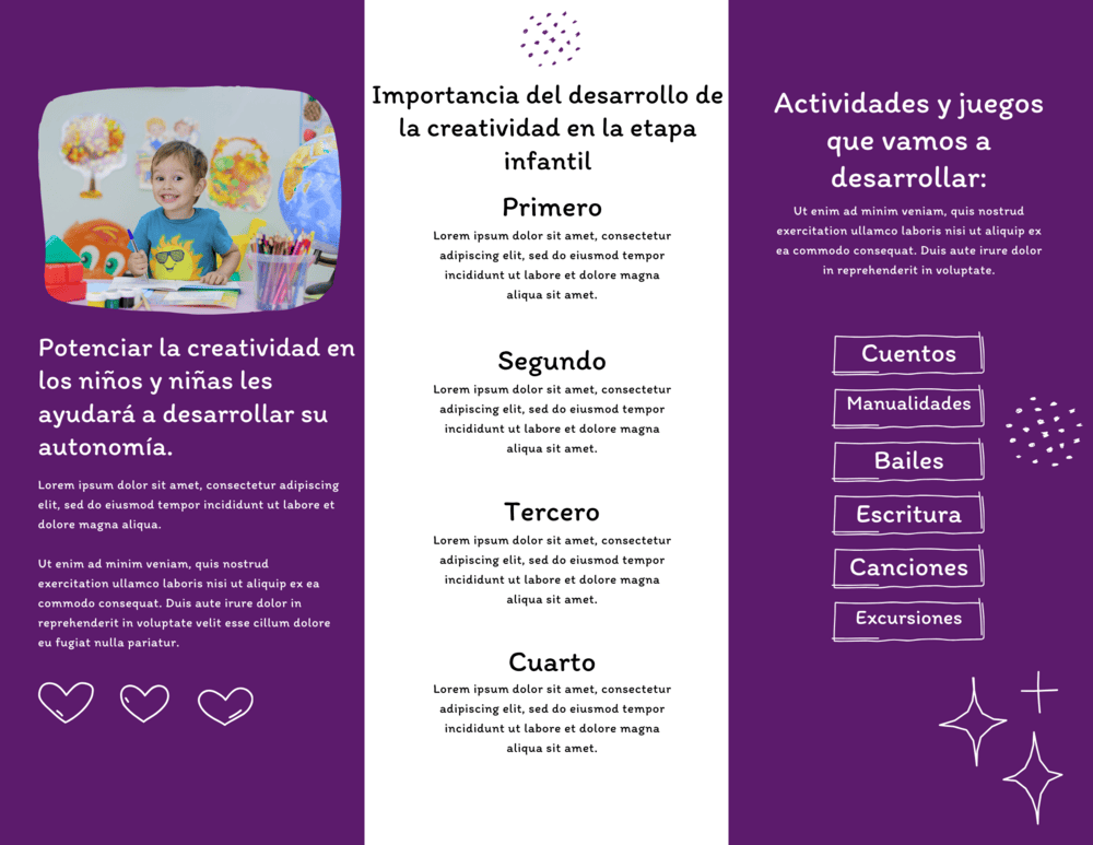 Trípticos Creativos y Bonitos 【Plantillas Gratis】