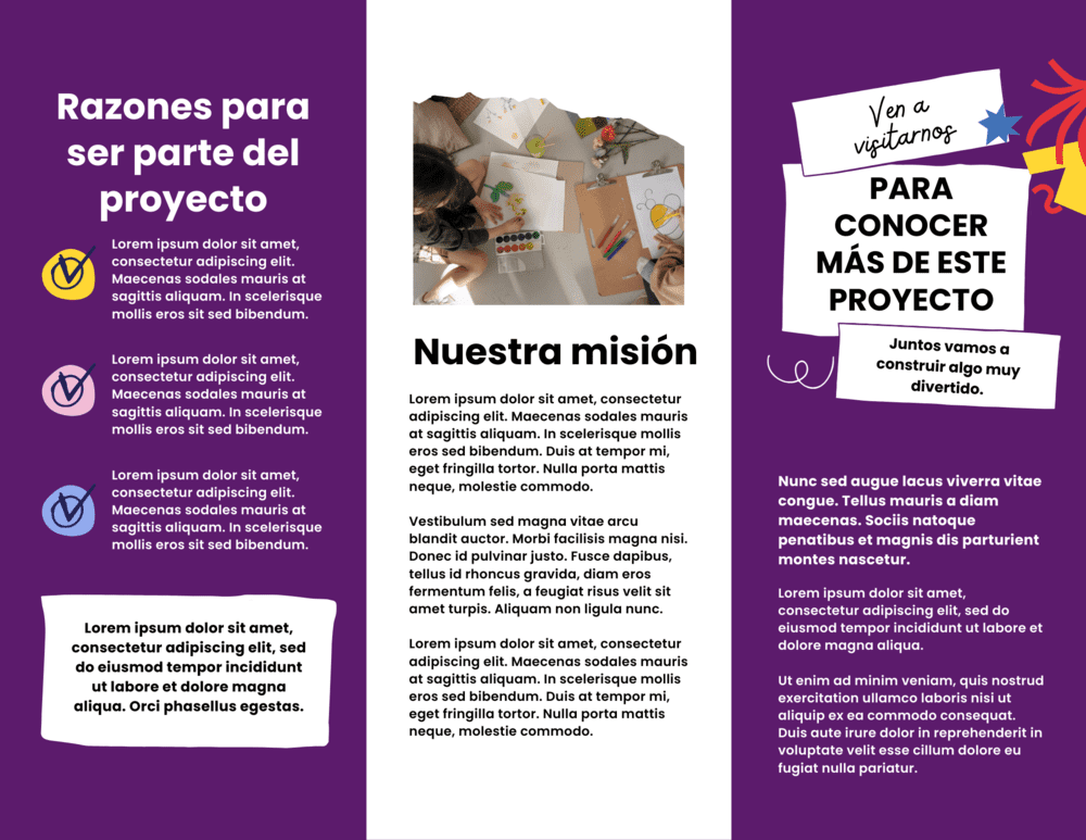 Trípticos Creativos y Bonitos 【Plantillas Gratis】