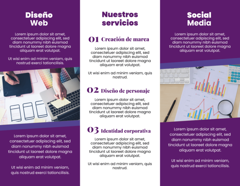 Trípticos Creativos y Bonitos 【Plantillas Gratis】