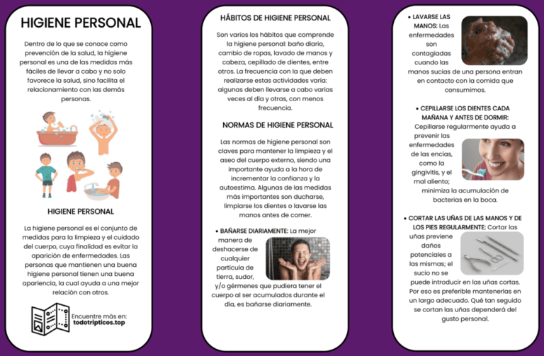 Trípticos de la Higiene Personal 【Descargar】