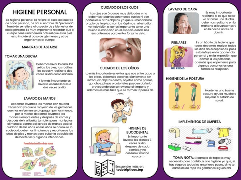 Trípticos de la Higiene Personal 【Descargar】