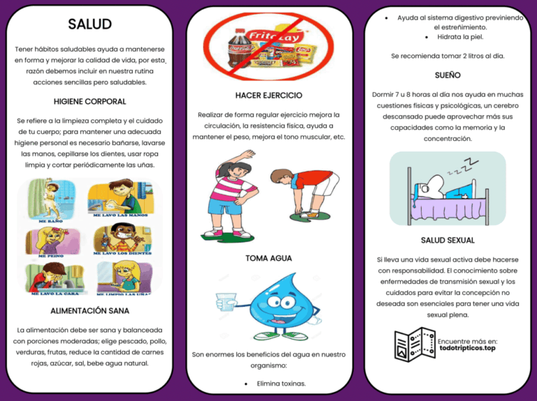 Trípticos de la Salud | ⬇️ Descarga GRATIS
